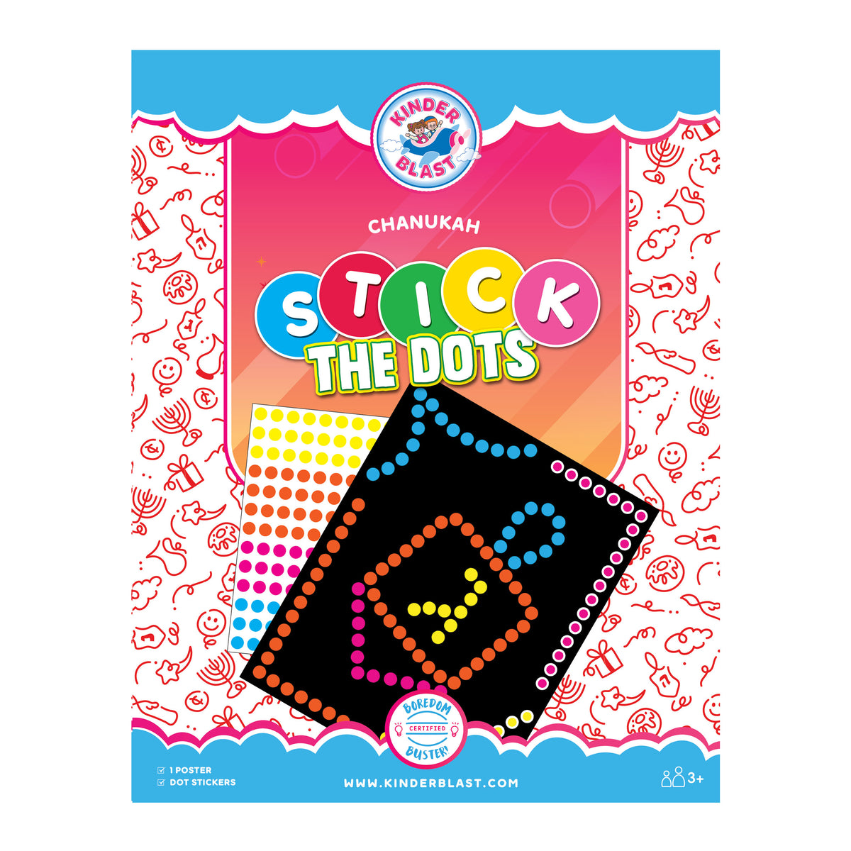 Rite Lite, Ltd - Hanukkah Stick the Dots - Dreidel – Growing Tree Toys