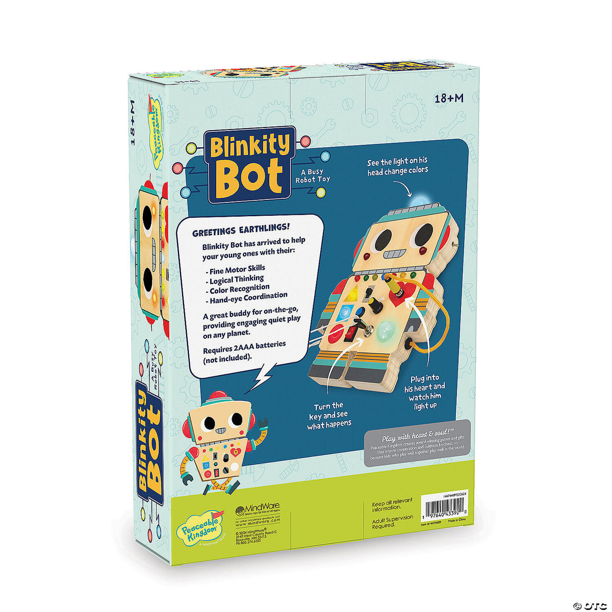 Blinkity Bot Light Up Busy Board for Toddlers – Growing Tree Toys
