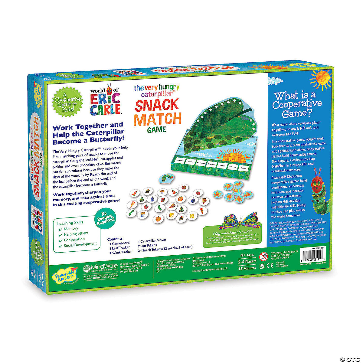 World of Eric Carle Very Hungry Caterpillar Snack Match Toddler Game ...