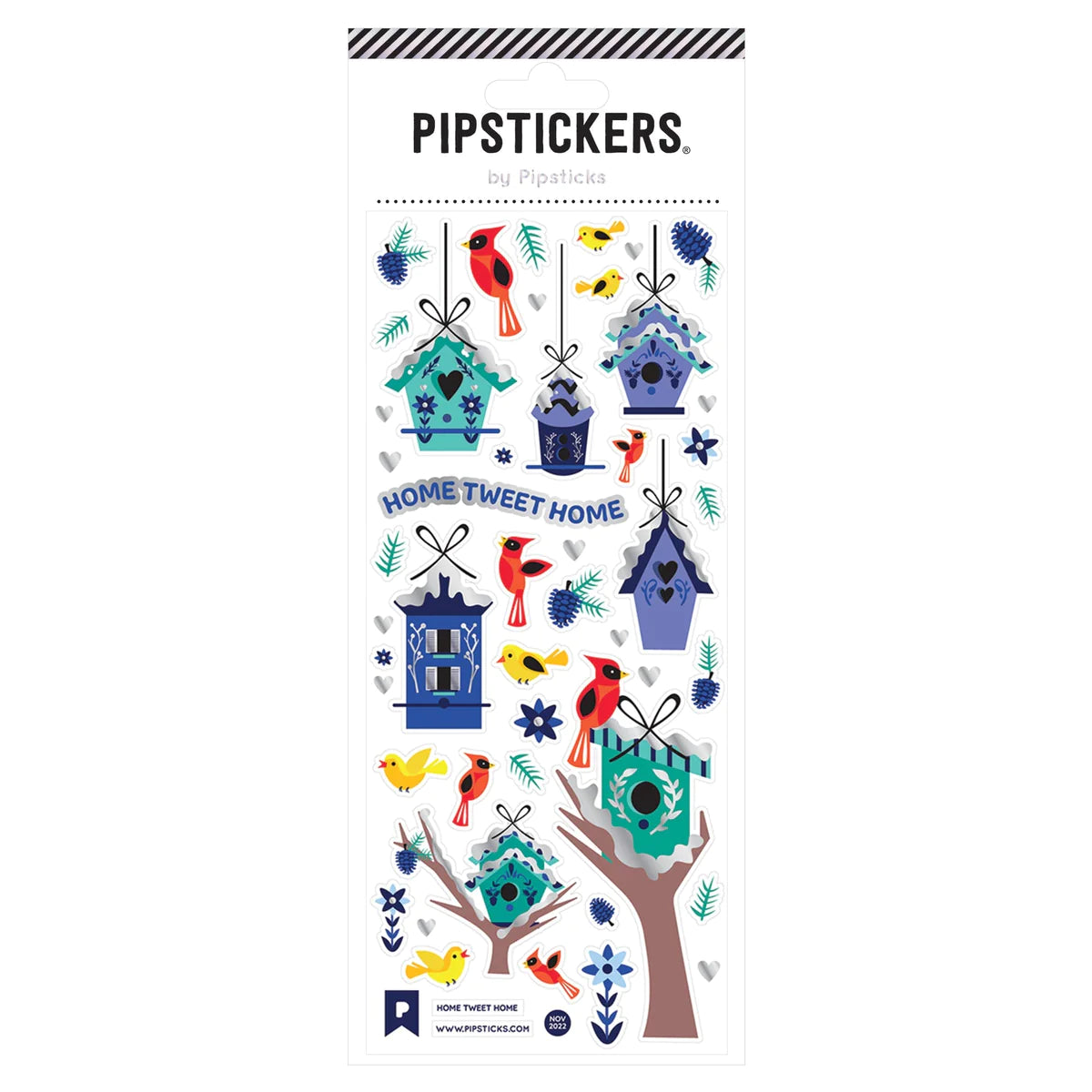 Pipsticks® 3"x7" Sticker Sheet: Home Tweet Home – Growing Tree Toys