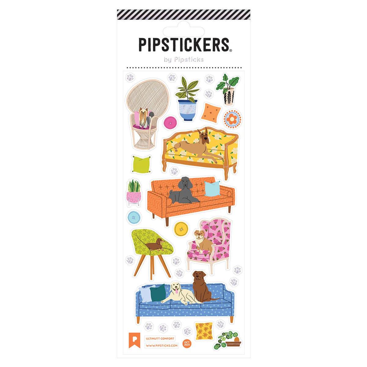 Pipsticks® 2"x8" Sticker Sheet: Ultimutt Comfort – Growing Tree Toys