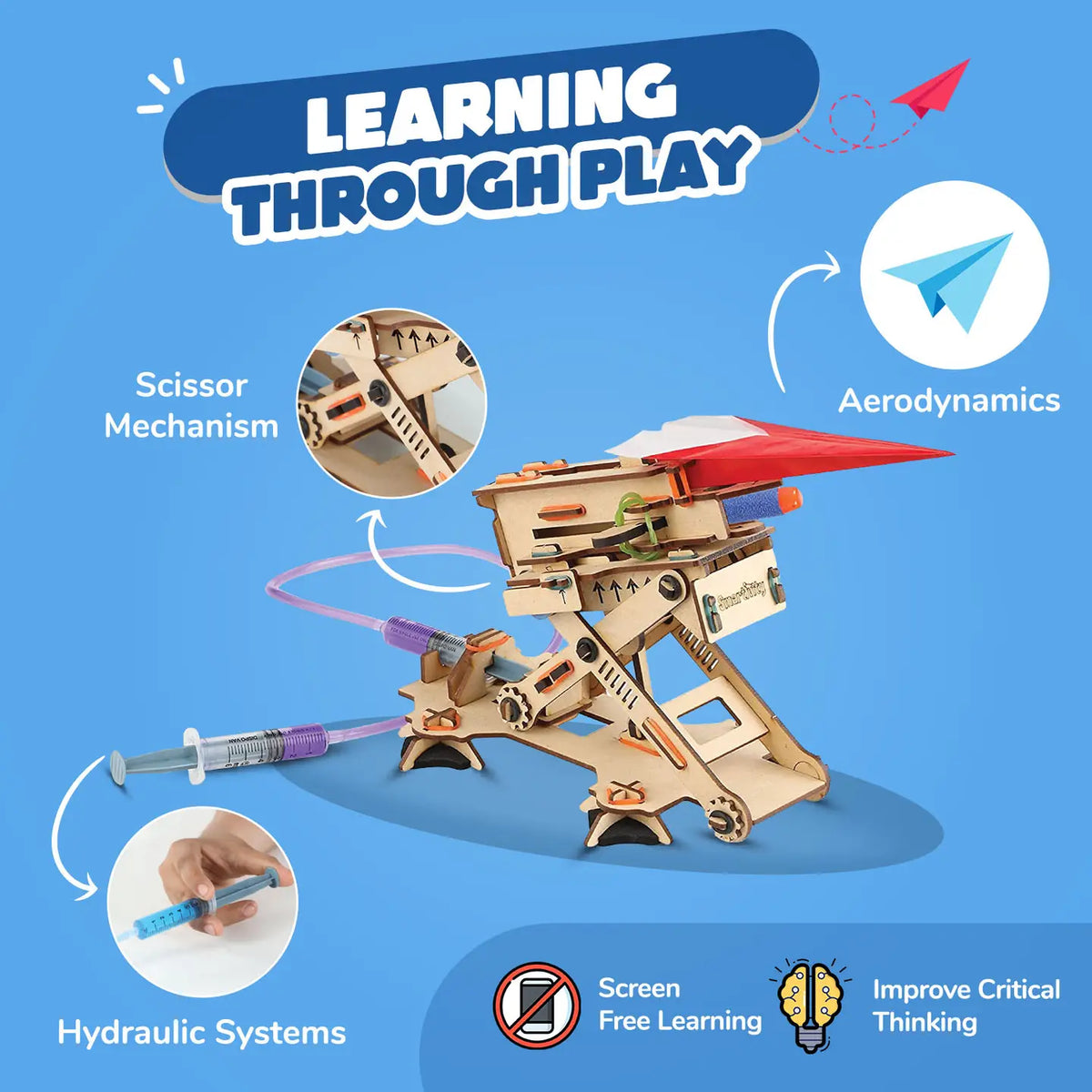 Smartivity® Hydraulic Plane Launcher – Growing Tree Toys