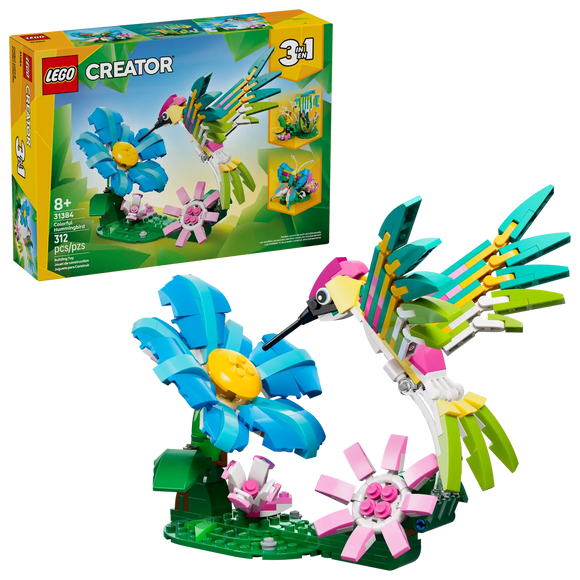 LEGO® Creator 3-in-1: Wild Animals - Colorful Hummingbird 31384 ...