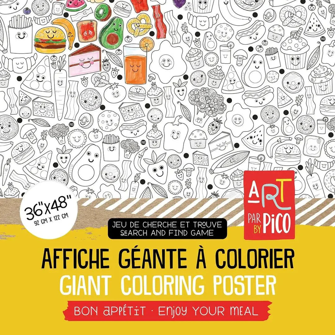 Pico Giant Coloring Page: Bon Appetit – Growing Tree Toys