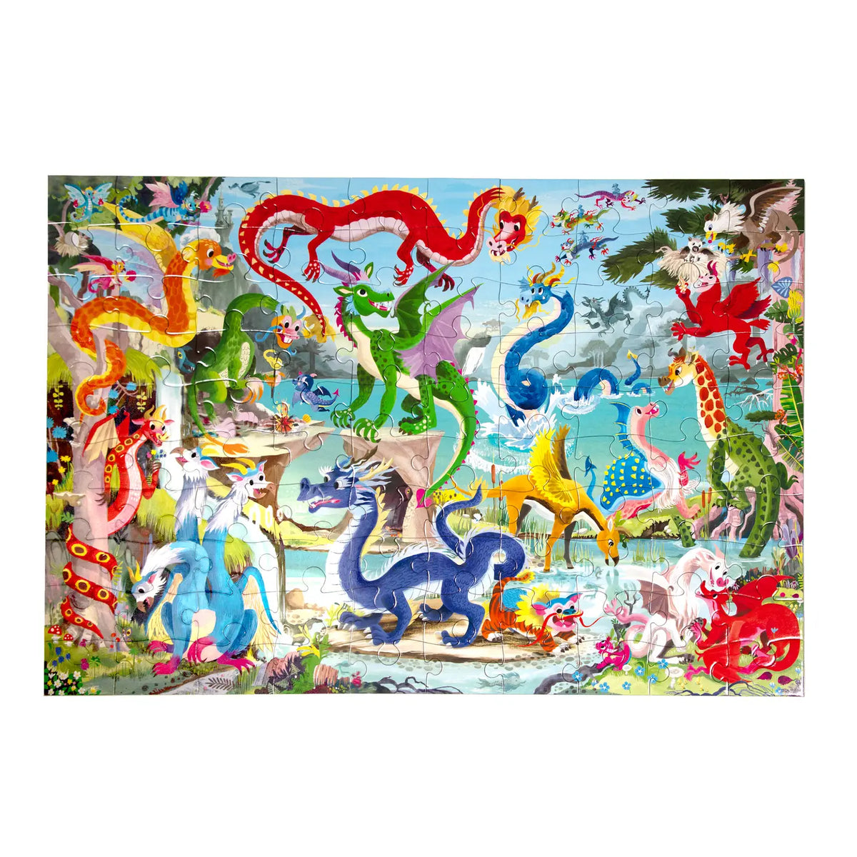 eeBoo 100 Piece Puzzle Love of Dragons – Growing Tree Toys