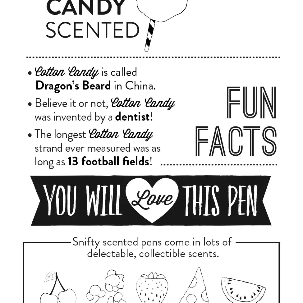 Snifty Pen Holiday Pen: Cotton Candy – Growing Tree Toys