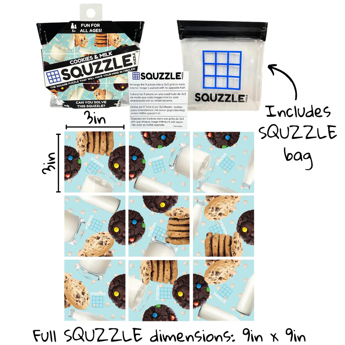 Squzzle Puzzle: Cookies & Milk – Growing Tree Toys