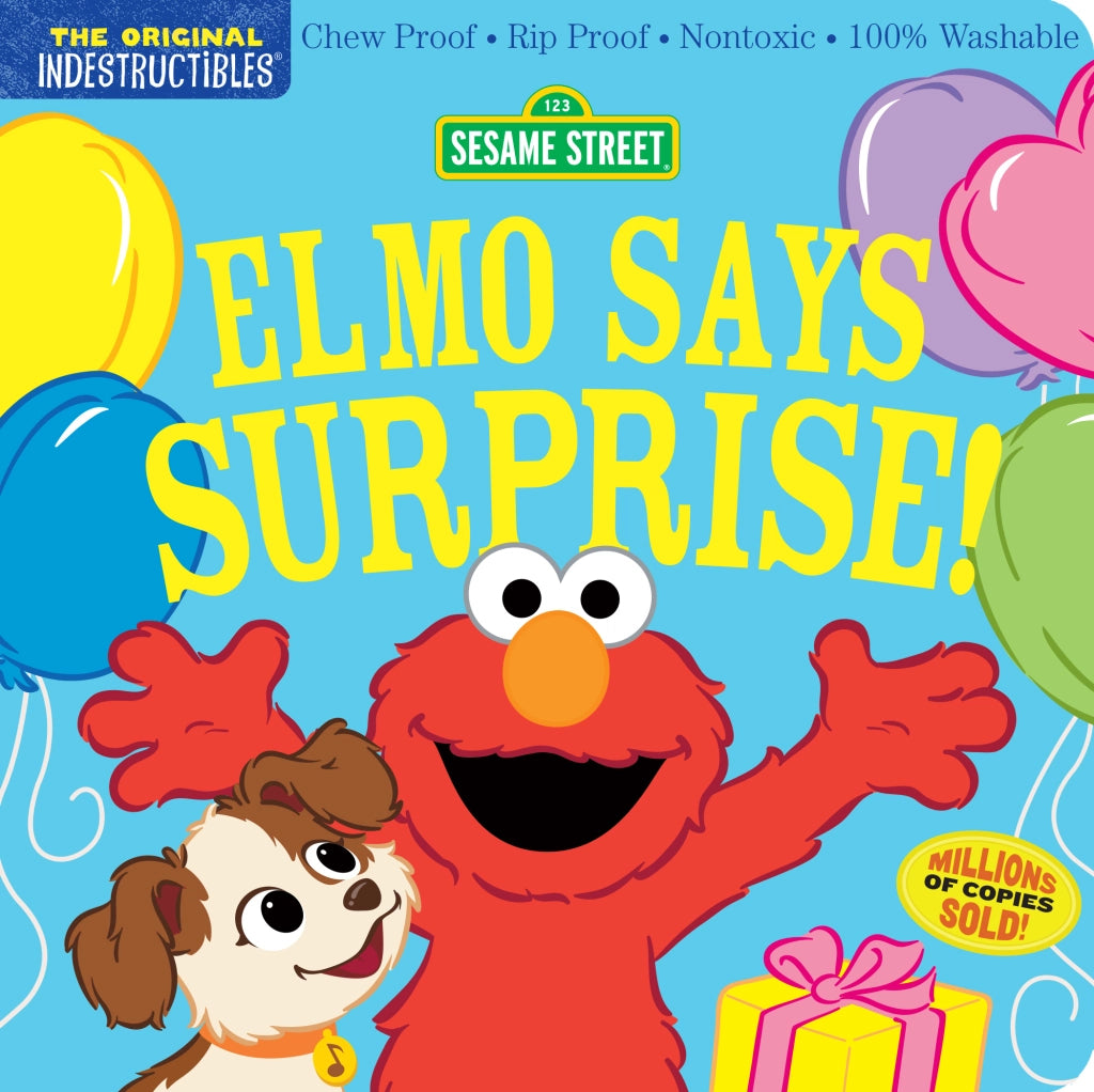 Indestructibles: Sesame Street: Elmo Says Surprise! – Growing Tree Toys