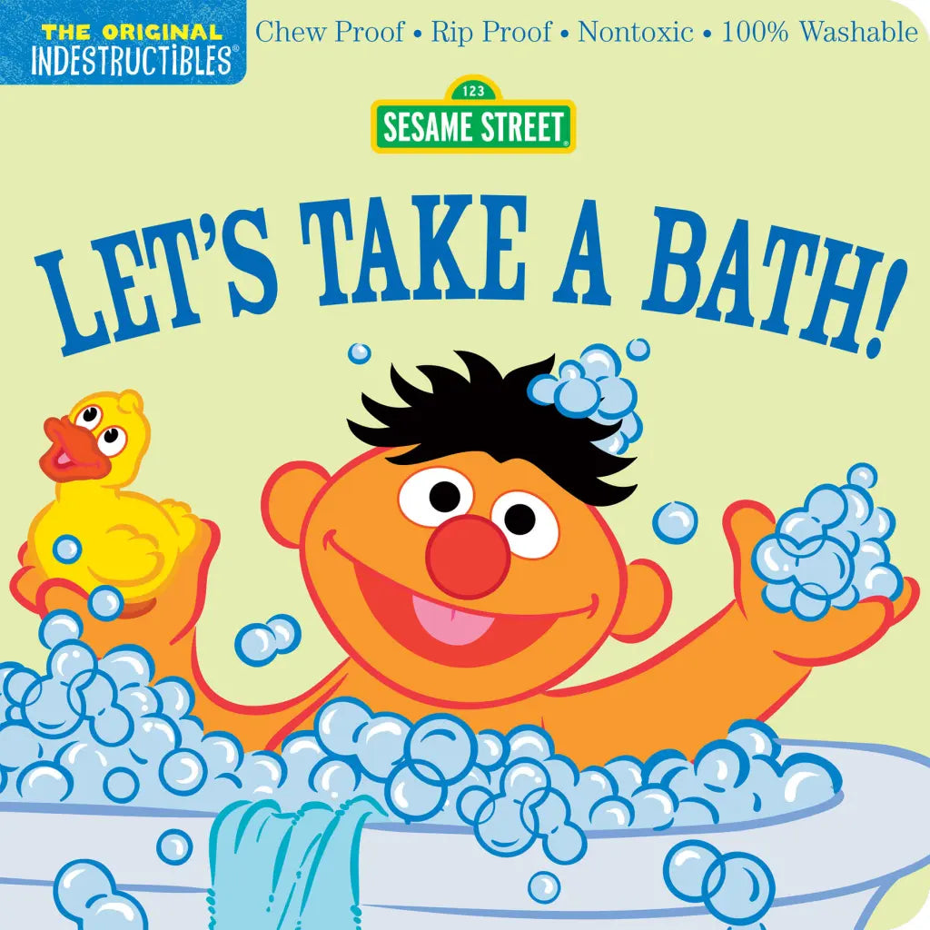 Indestructibles: Sesame Street: Let's Take a Bath – Growing Tree Toys