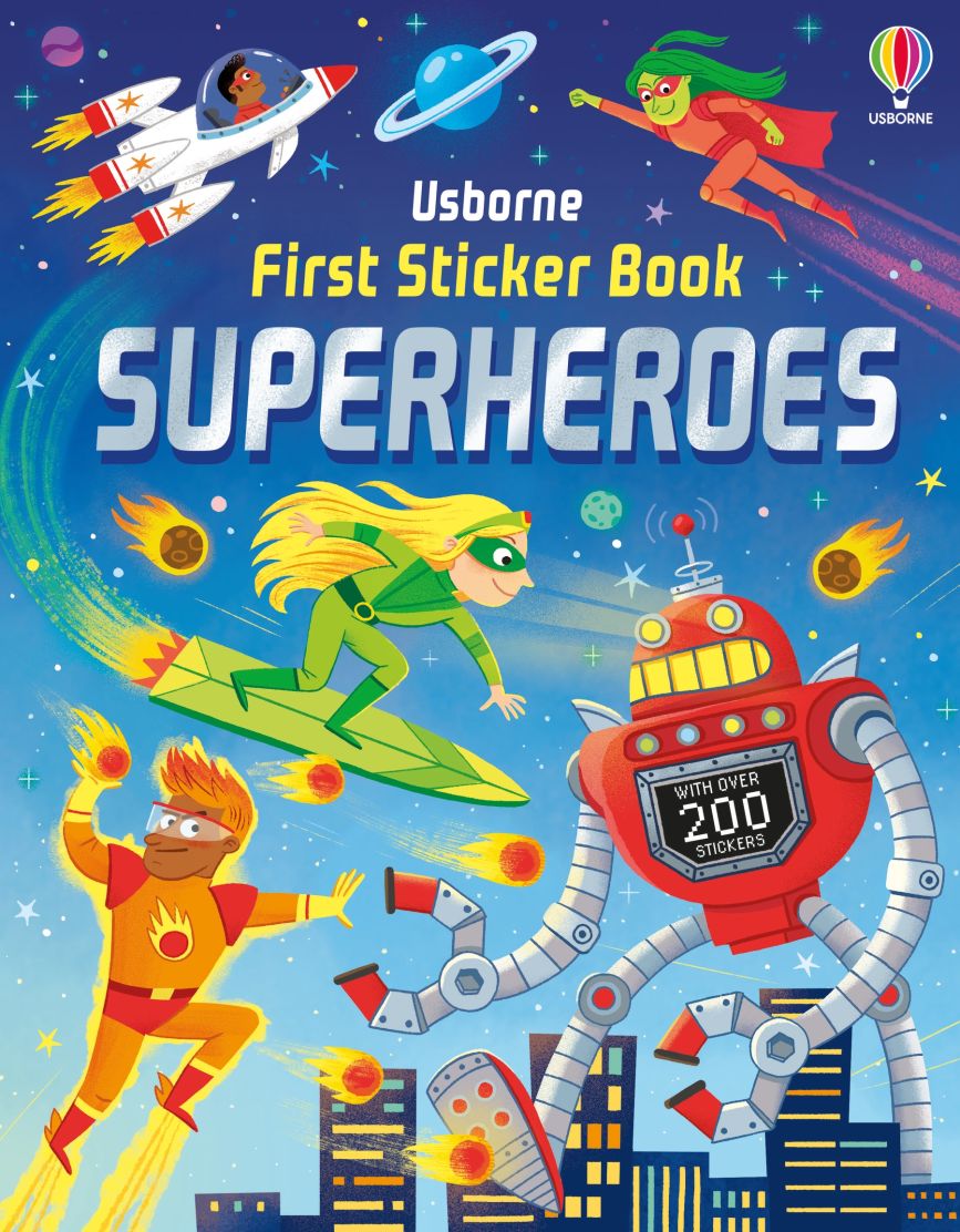 Usborne First Sticker Book: Superheros – Growing Tree Toys