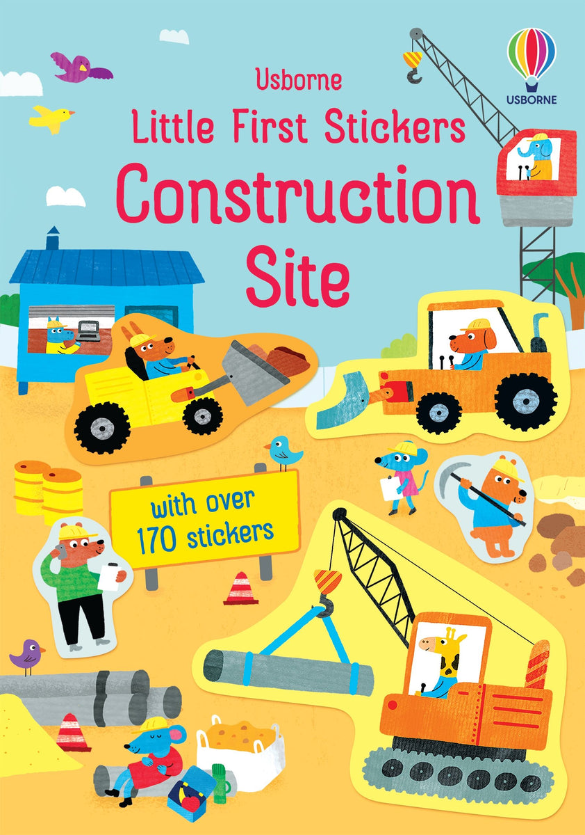 Usborne Little First Sticker Book: Construction Site – Growing Tree Toys