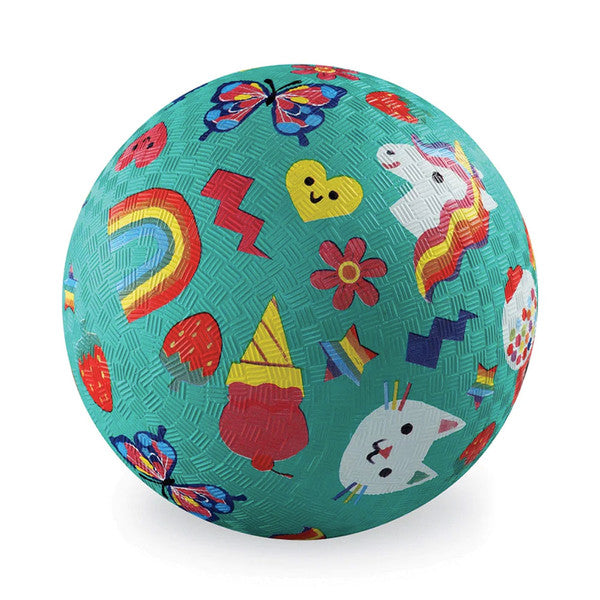 Crocodile Creek 5" Playground Ball Smiley – Growing Tree Toys