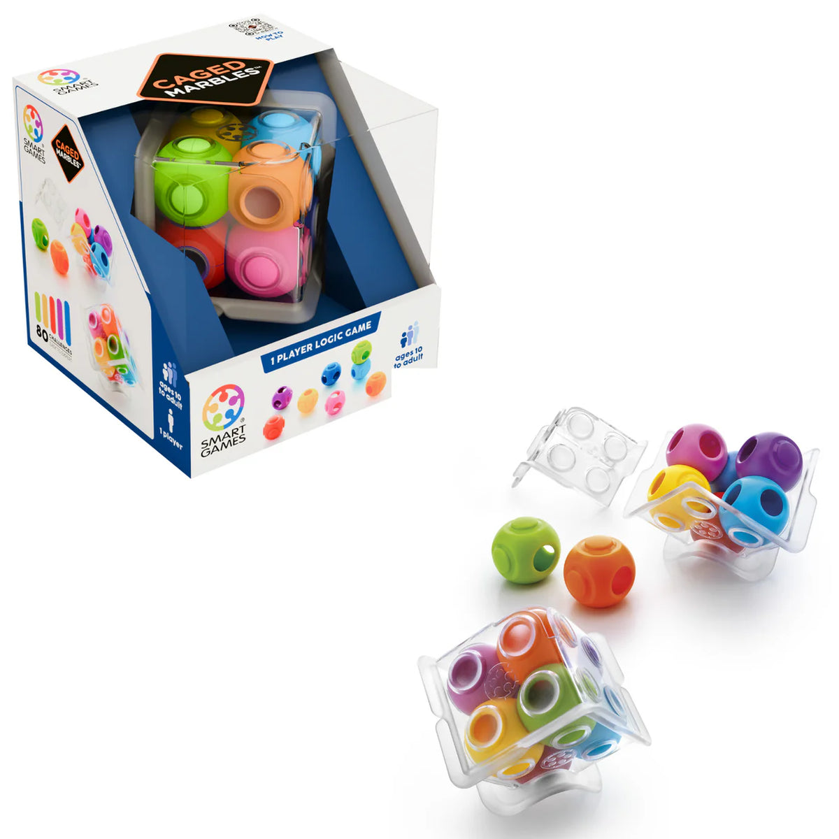 Smart Games Caged Marbles 3D Logic Game – Growing Tree Toys