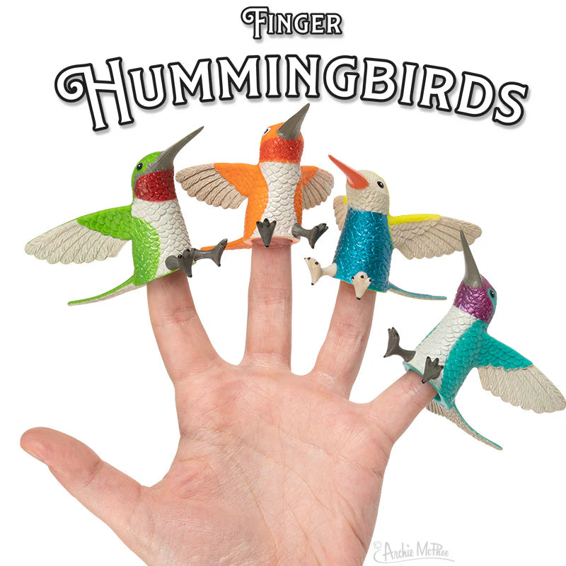 Archie McPhee® Finger Puppet: Hummingbirds (includes 1) – Growing Tree Toys