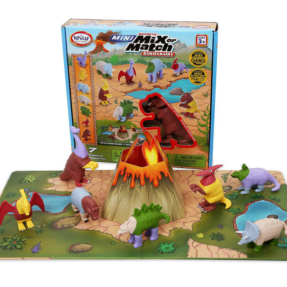 Popular® Playthings: Mini Magnetic Mix or Match Dinosaurs – Growing ...