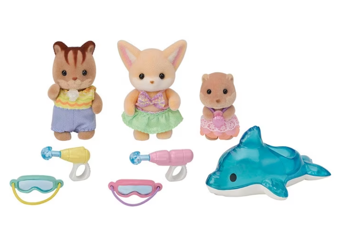 Calico Critters Nursery Friends: Pool Fun Trio – Growing Tree Toys