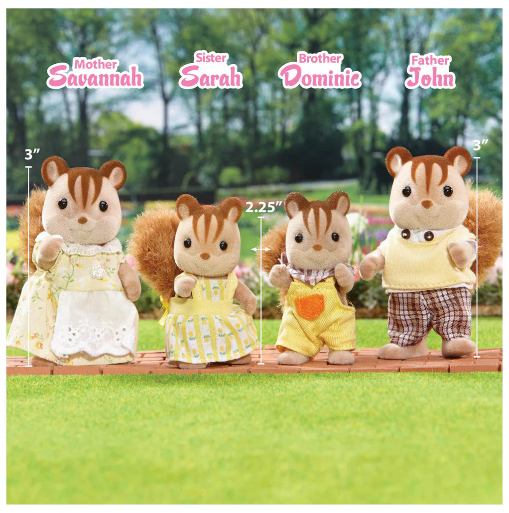 Calico Critters Walnut Squirrel Family – Growing Tree Toys