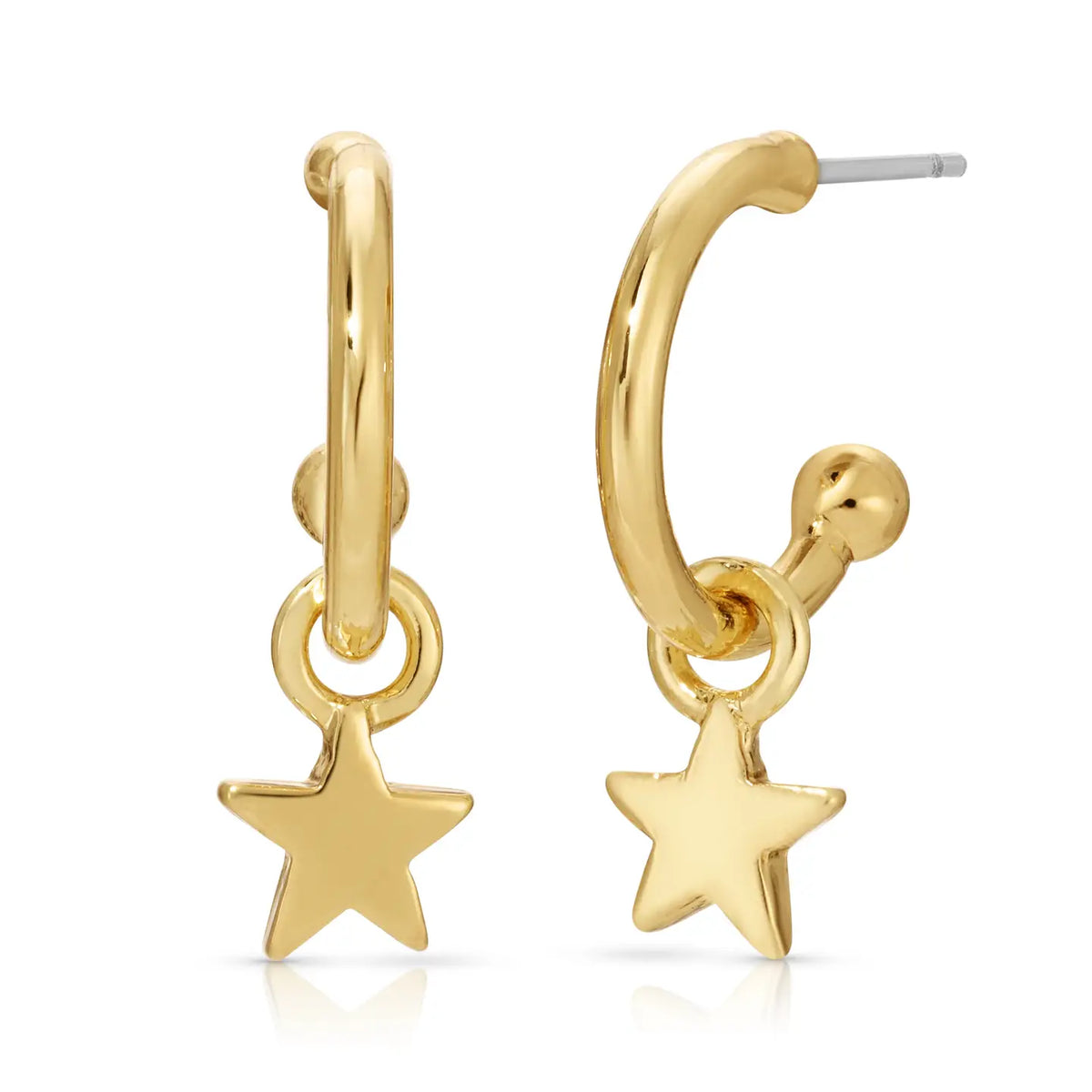 Lucky Feather Earrings Hoops with Drop - Star – Growing Tree Toys