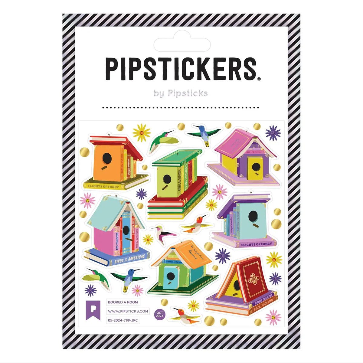 Pipsticks® 4x4" Sticker Sheet: Booked a Room – Growing Tree Toys