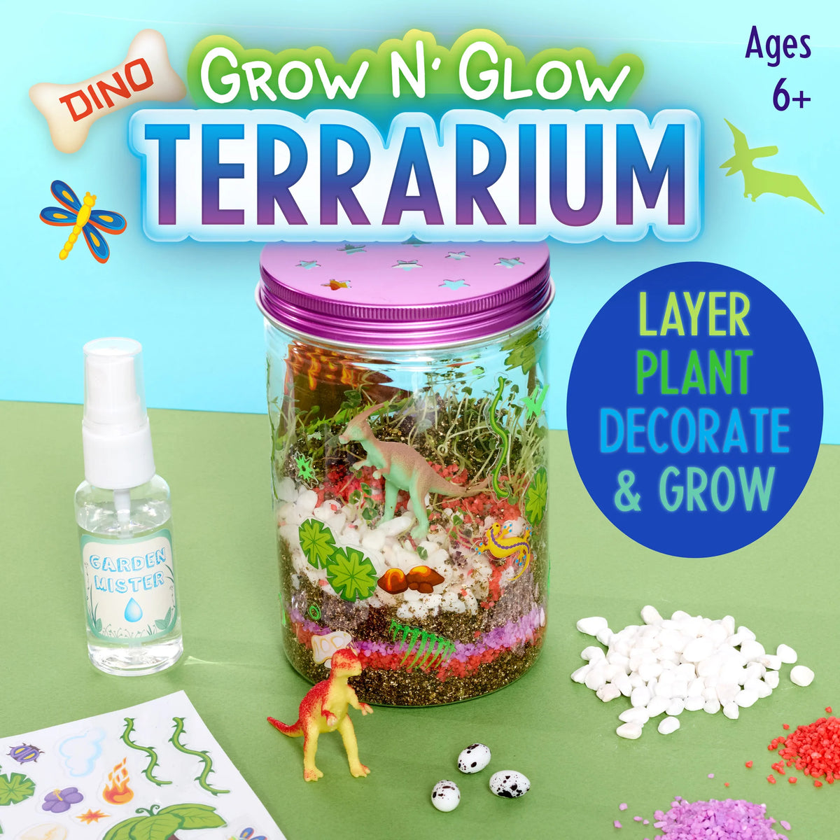 Creativity for Kids: Grow N' Glow Dino Terrarium – Growing Tree Toys