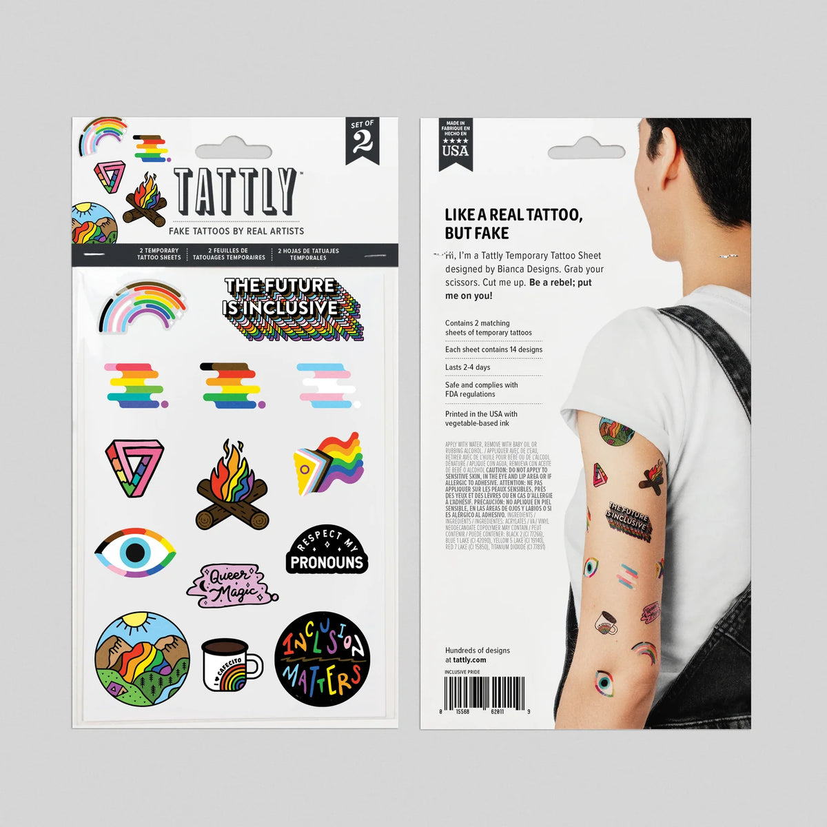 Tattly Sheet Inclusive Pride Tattoos – Growing Tree Toys