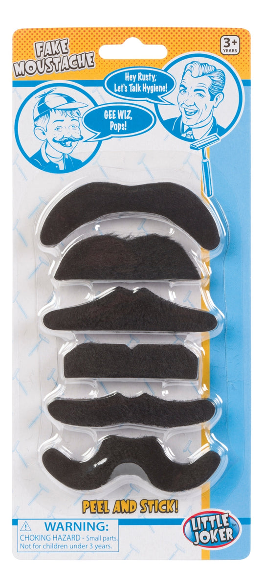 Toysmith Peel & Stick Fake Moustache – Growing Tree Toys