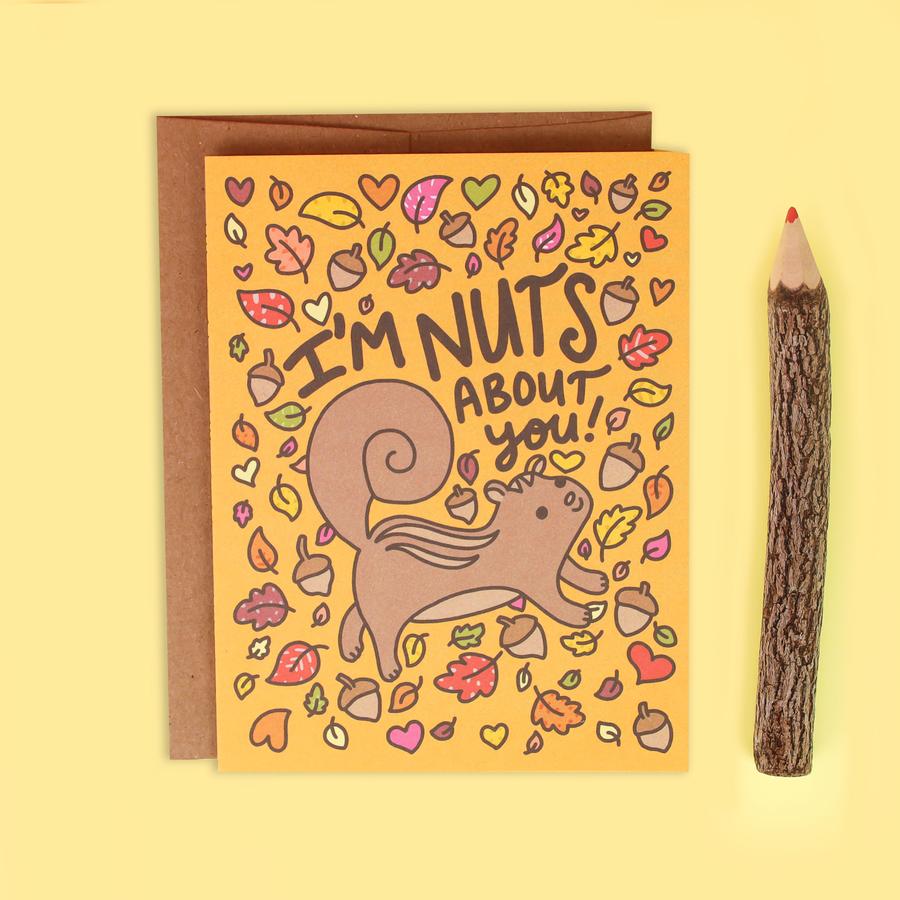 Turtle's Soup Greeting Card - I'm Nuts for You – Growing Tree Toys