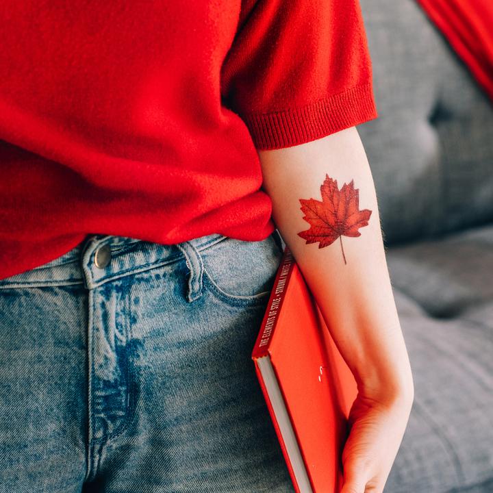 cute leaf tattoos