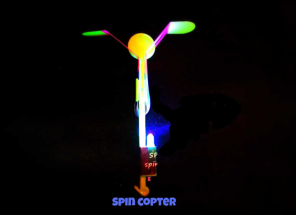 Single Spin Copter with Lightning Launcher – Growing Tree Toys