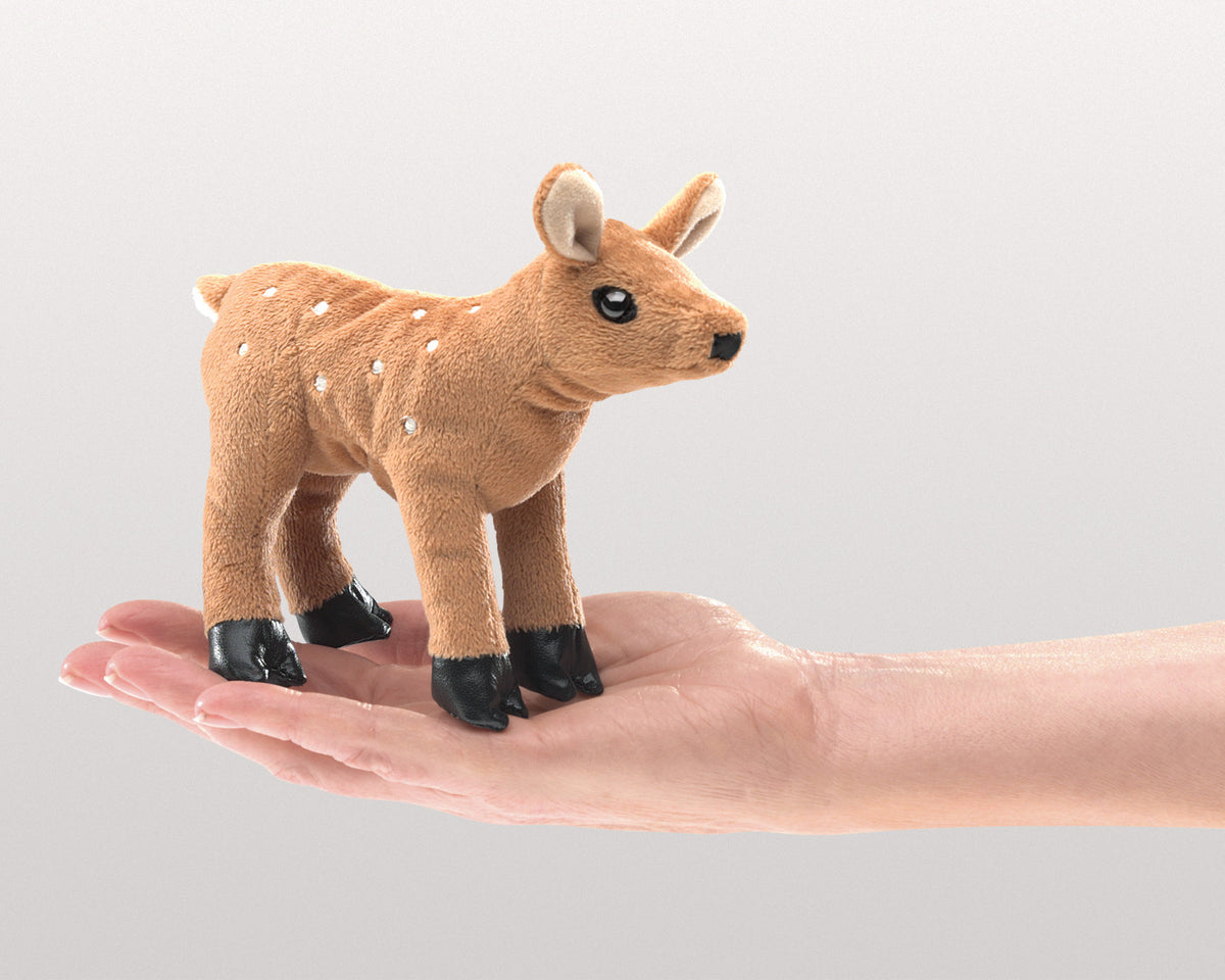 Folkmanis® Finger Puppet: Mini Fawn – Growing Tree Toys