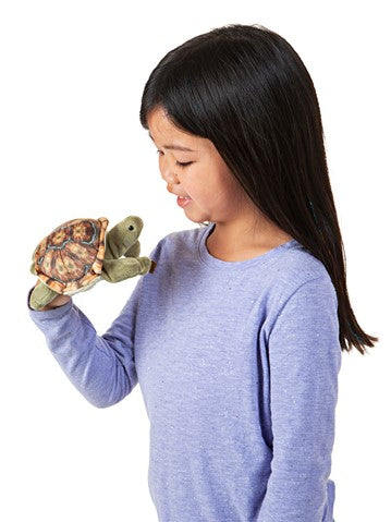 Folkmanis® Finger Puppet: Mini Tortoise – Growing Tree Toys