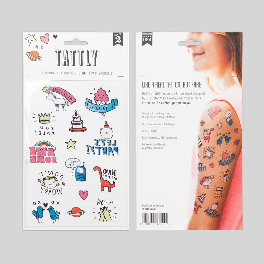 Tattly Sheet Party Pals Tattoos – Growing Tree Toys