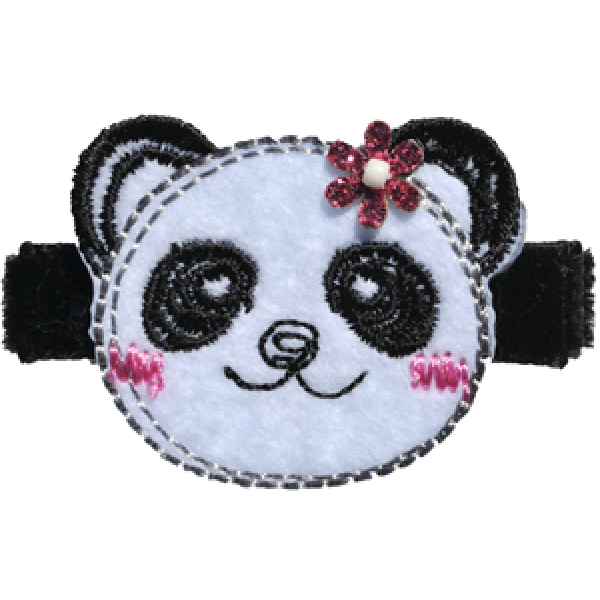 No Slippy Hair Clippy Winnie Animal Faces Panda – Growing Tree Toys